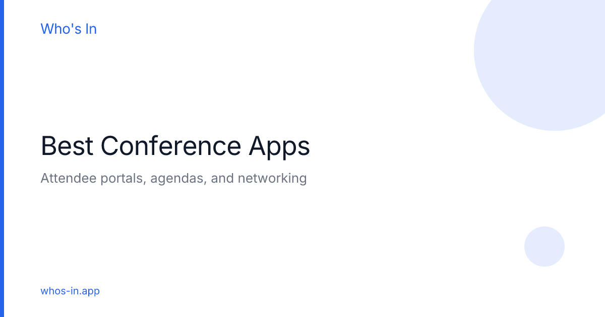 6 Best Conference Apps 2026: Honest Comparison (Tested)
